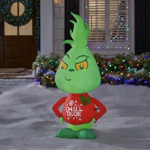 Gemmy | Holiday | The Grinch With Sweater Chill Dude Christmas ...